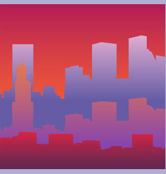 Colorful panorama city Royalty Free Vector Image