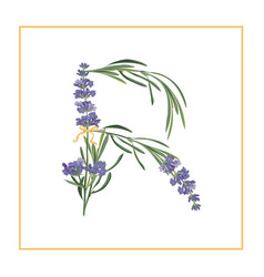 Grunge colorful font Letter R Royalty Free Vector Image