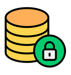 Secure database Royalty Free Vector Image - VectorStock