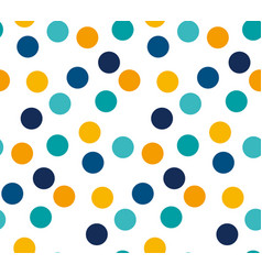 Abstract bright color polka dot seamless pattern Vector Image