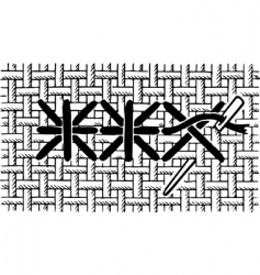 Cross stitching Royalty Free Vector Image - VectorStock