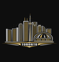 Toronto city canada Royalty Free Vector Image - VectorStock