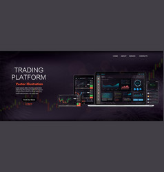 Fake news landing page website template Royalty Free Vector