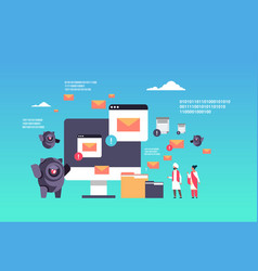 Envelope email inbox letter message send mail Vector Image