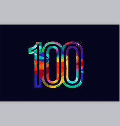 Number 100 Vector Images (over 5,200)