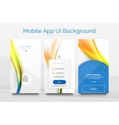 Mobile background ui Royalty Free Vector Image