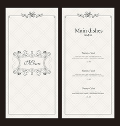 Abstract menu background with some special objects