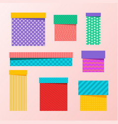 Big white open box template packaging for gifts Vector Image