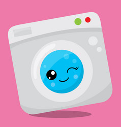 Household chores boy smiley machine 18 Royalty Free Vector