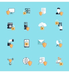 Information security infographic Royalty Free Vector Image