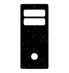 Computer Mainframe Grainy Texture Icon Royalty Free Vector