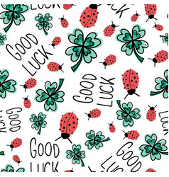 Good luck charms talisman seamless pattern Vector Image