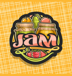 Fruit jam Royalty Free Vector Image - VectorStock