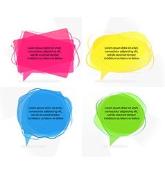 Colorful speech bubble frames Royalty Free Vector Image