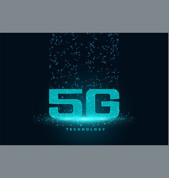 5g fifth generation fast speed telecom technology Vector Image