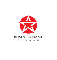 Star logo template success Royalty Free Vector Image