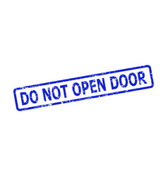 Do not open window stamp with rubber style Vector Image