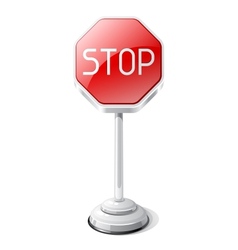 Priority road traffic sign isolated on white Vector Image