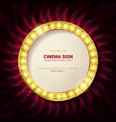 Circle neon lights frame colorful round tube lamp Vector Image