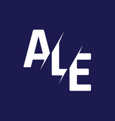 Monogram letters initial logo design cal Vector Image