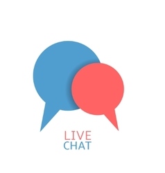 Live chat logo Royalty Free Vector Image - VectorStock