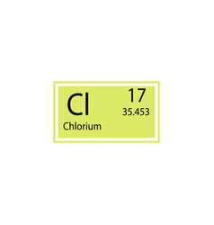 Periodic Table Element Chlorine Icon Vector Images (50)