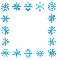 Snow border Royalty Free Vector Image - VectorStock