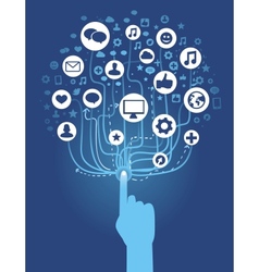 Computer Network Concept Royalty Free Vector Image