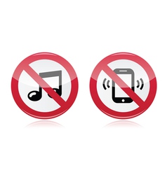 No music sign Royalty Free Vector Image - VectorStock