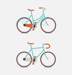 Bicycle with accessory Royalty Free Vector Image