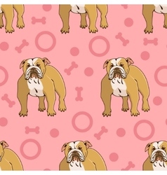 Cute french bulldog girl portrait with pin up bow Vector Image