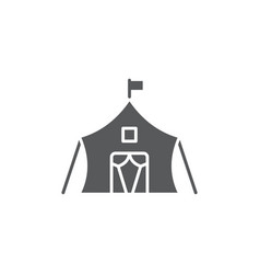 Army tent icon symbol isolated on white background