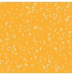 Random letters seamless pattern Royalty Free Vector Image