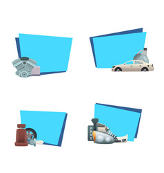 Car service Auto parts and tools Icons Royalty Free Vector