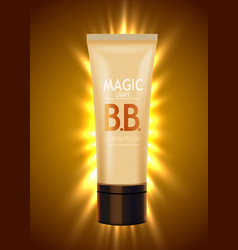 Luxury skin toner bb cream or peeling scrub Vector Image