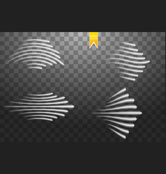 Speed glow lines isolated set of motion signs Vector Image