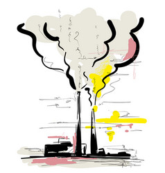 Smokestack Royalty Free Vector Image - VectorStock