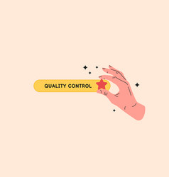 Quality control check Royalty Free Vector Image