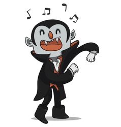 Cute vampire girl making a scary pose Royalty Free Vector