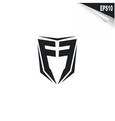 Initial ff logo design ff logo design Royalty Free Vector
