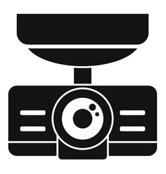 Car dash cam icon simple style Royalty Free Vector Image