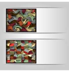 Two abstract banner design with modern color line Vector Image