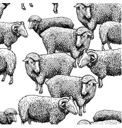 Cartoon sheep waving hand Royalty Free Vector Image