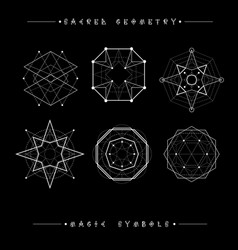 Alchemical symbols icons set Royalty Free Vector Image