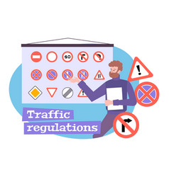 Driving test background Royalty Free Vector Image