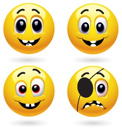 Smiley characters Royalty Free Vector Image - VectorStock