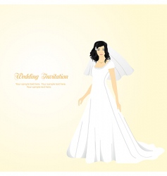 Bride with bridesmaid side side wedding Royalty Free Vector