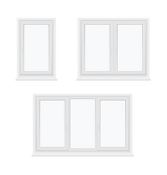 Three section window Royalty Free Vector Image