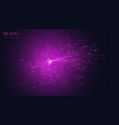 Abstract 3d big data plot visualization Royalty Free Vector