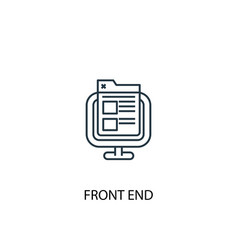 Front end icon simple element Royalty Free Vector Image